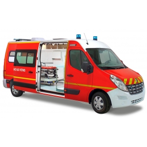 VSAV sur fourgon L3H2, matriel pompier